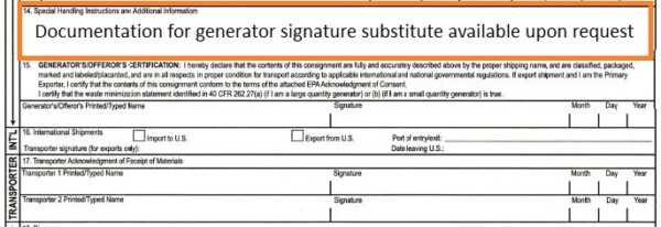 Signing the Hazardous Waste Manifest During COVID-19 Pandemic - UPDATED ...