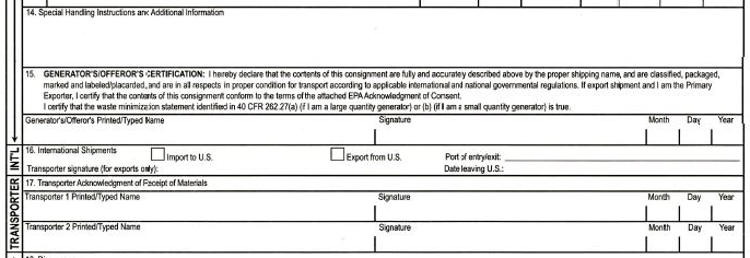 Signing the Hazardous Waste Manifest During COVID-19 Pandemic - Daniels ...