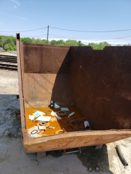 Scrap Metal Skip Bin Inside - Daniels Training Services